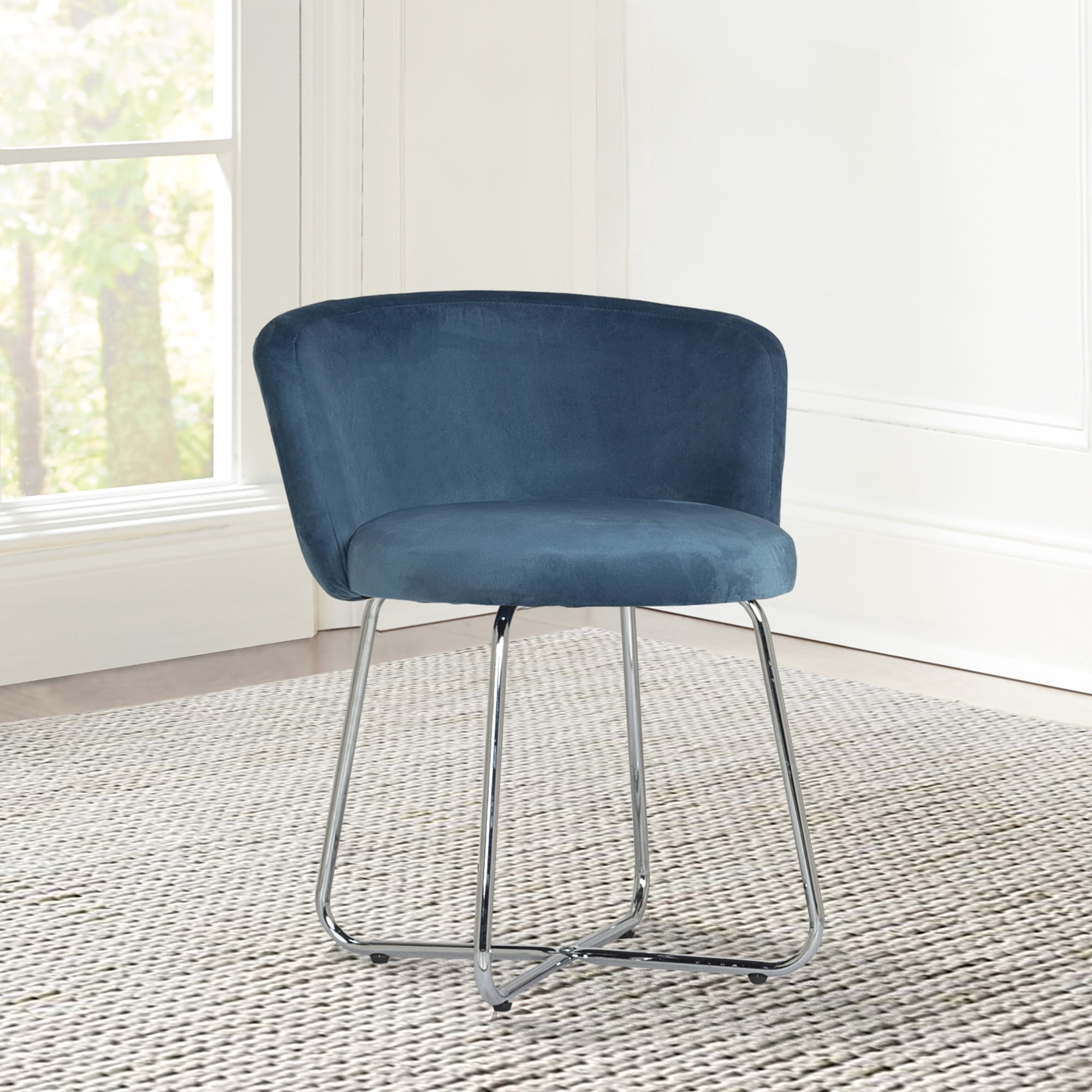 Bellamy Studios Marisol Metal Vanity Stool, Blue - Walmart.com