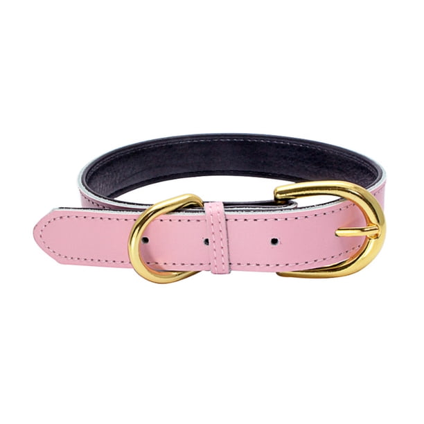 Rolled leather dog collar durable round rope collar is suitable for ...