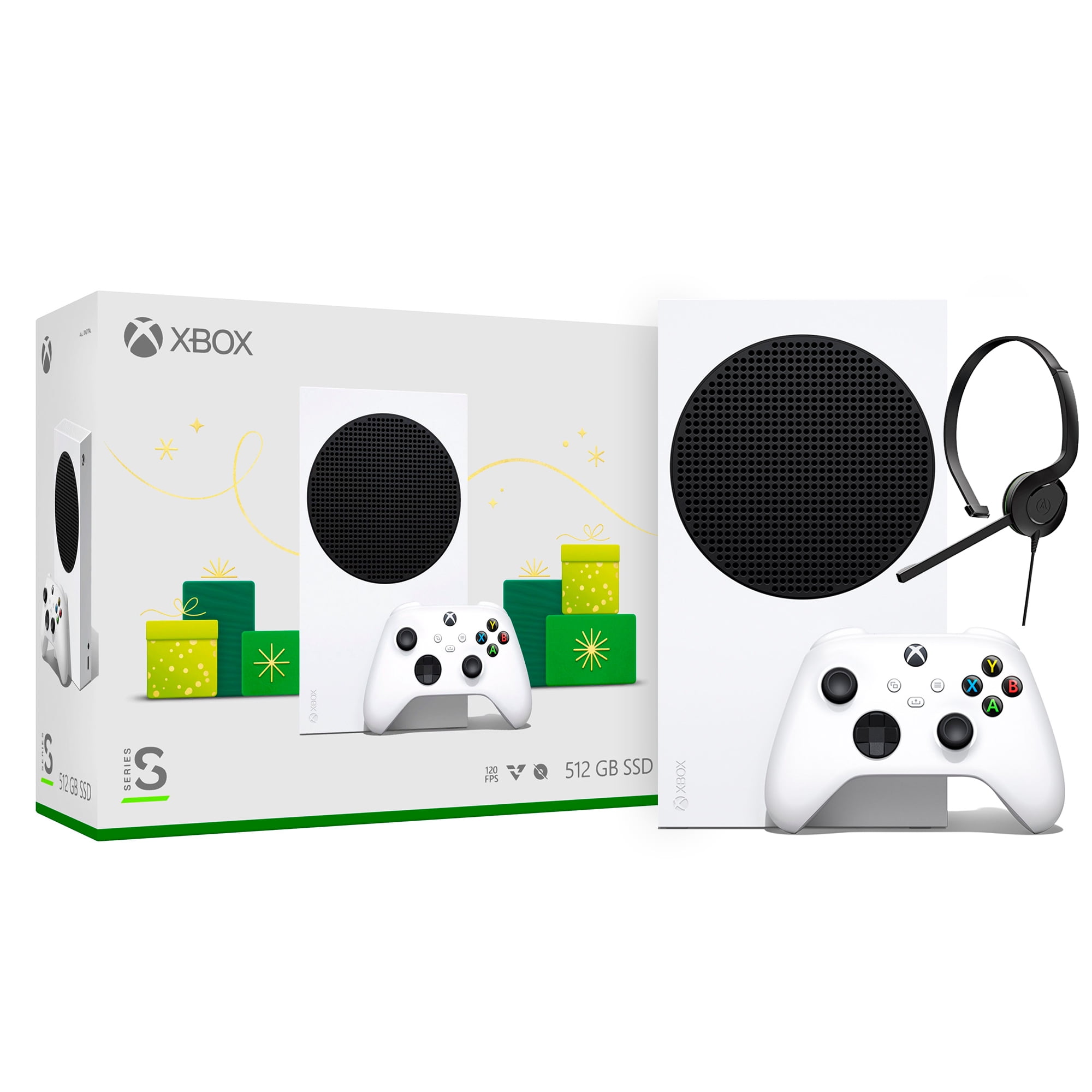 Microsoft Xbox Series S Holiday Bundle, with Mytrix Chat Headset ...
