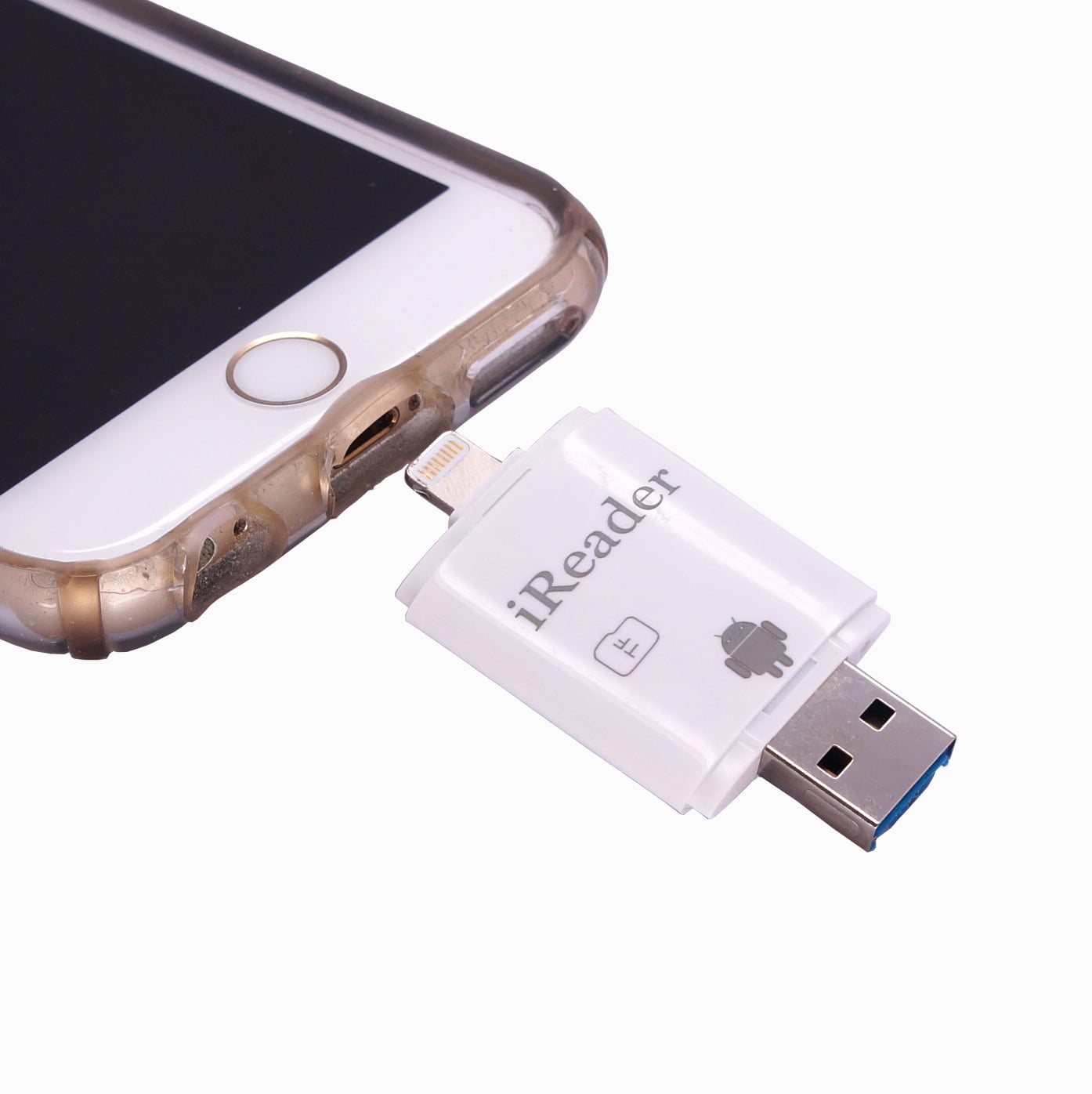 Buy CyberTech Lightning iReader USB Micro SD Card Reader TF Card Reader ...