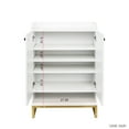 Shoe Storage Cabinet, Modern Freestanding Shoe Cabinet with Open Shelf ...