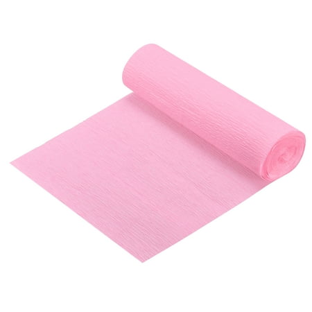 Uxcell Crepe Paper Roll Decoration 8.2ft Long 5.9 Inch Wide, Light Pink ...