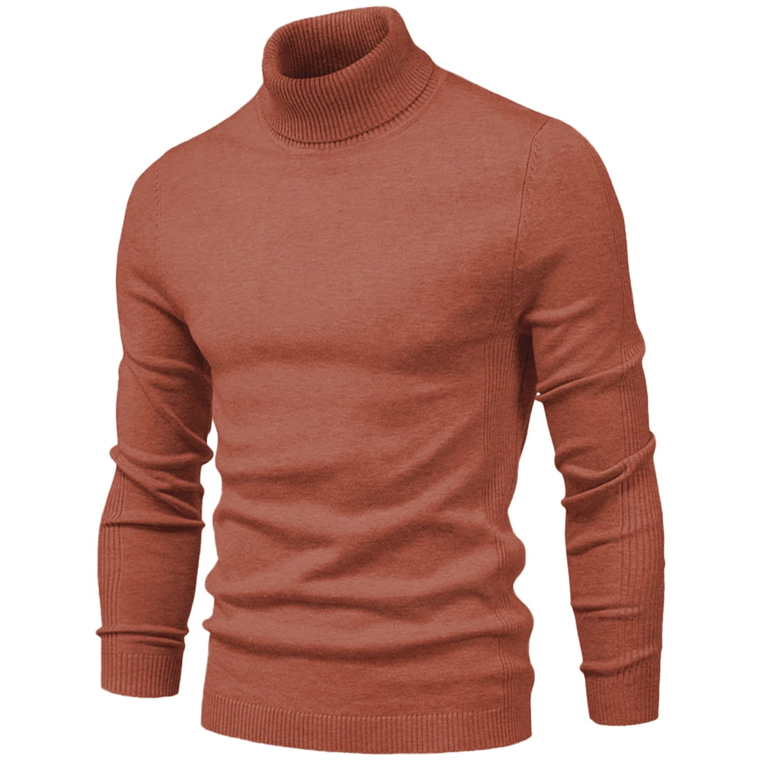 Aiyino Men's Casual Slim Fit Basic Tops Knitted Thermal Turtleneck ...