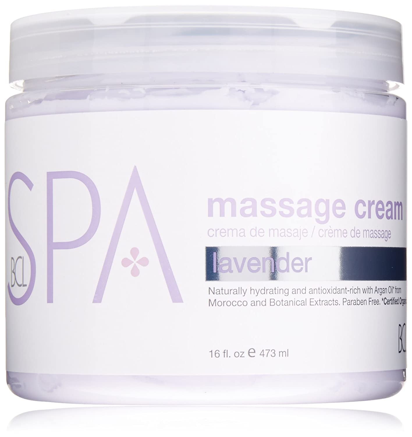 BCL Spa Massage Cream 16 oz 100% Organic (Lavender + Mint) - Walmart.com