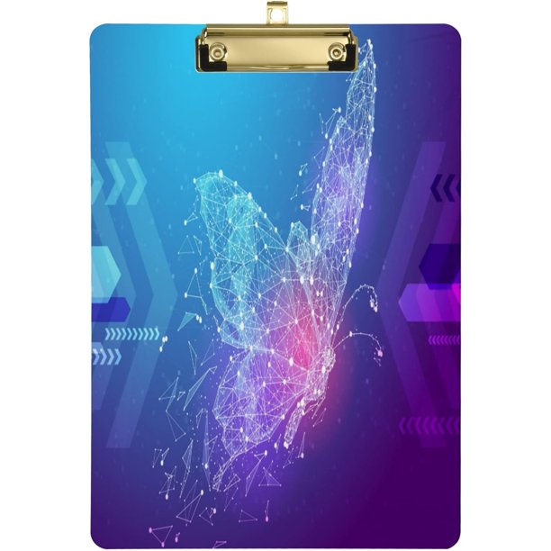 XDDJA Magic Butterfly Clipboard Hardboard Wood Nursing Clip Board and ...