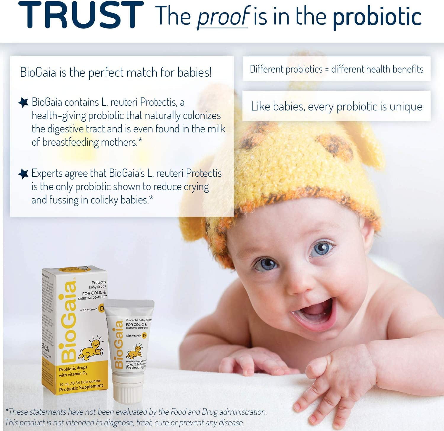 Buy BioGaia Protectis Baby Probiotic Drops with Vitamin D for Infants ...