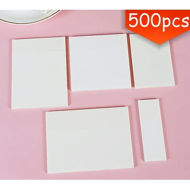 WGOUP 3 Packs Transparent Sticky Notes Waterproof Self-Adhesive Clear ...