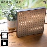 Sharper Image® LED Light-up Word Clock, 7.75", Electronic Desk Clock ...
