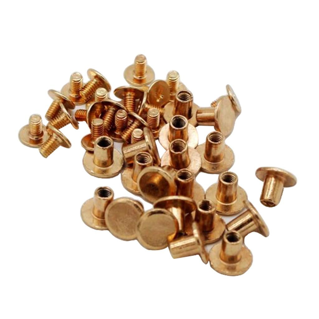 6mm Binding Screws Posts screws Rose Gold - Walmart.com