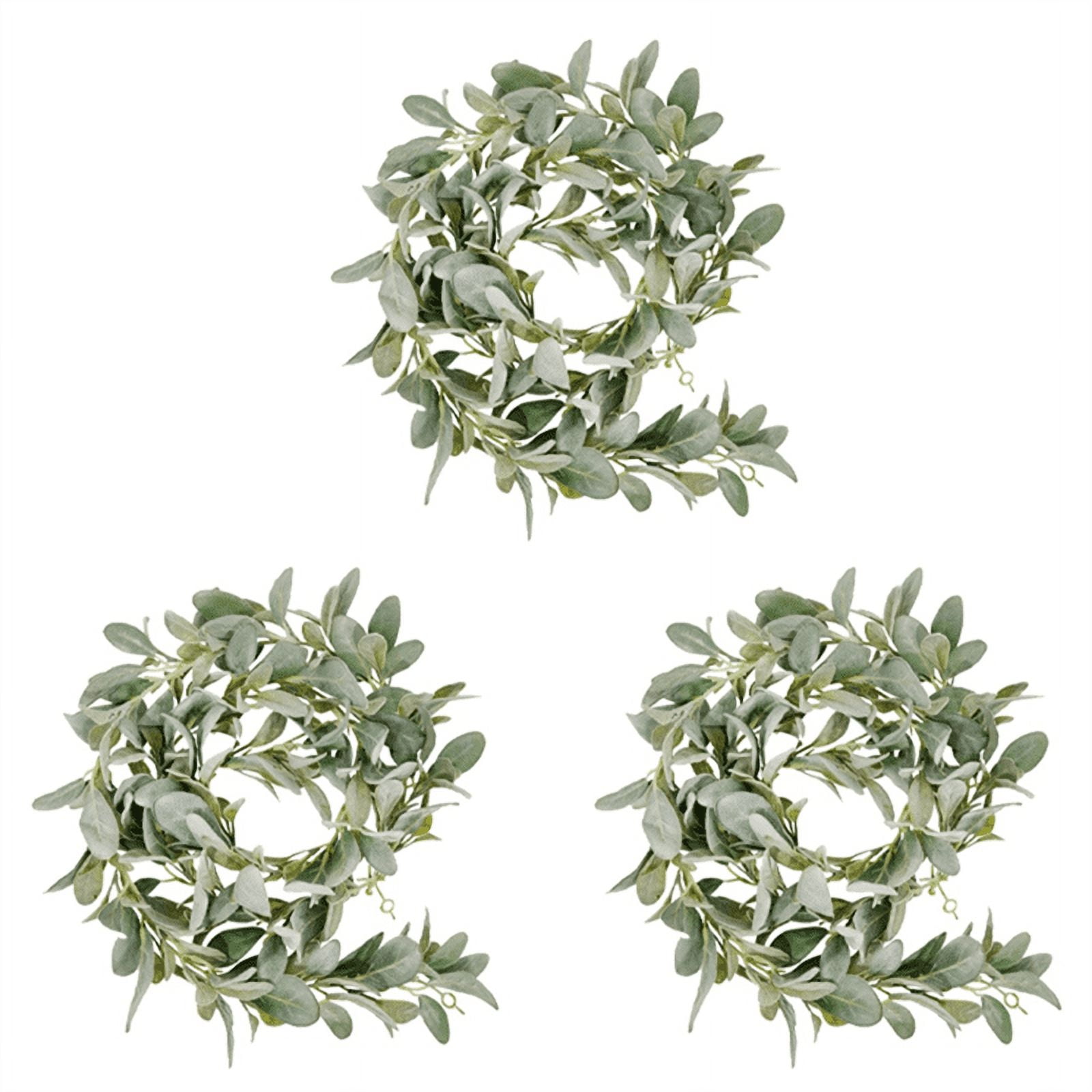 Click here for Unbranded 3x Artificial Flocked Lambs Ear Garland... prices