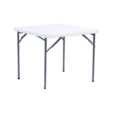 ZENSTYLE Lightweight & Compact Foldable Square Table - 3 feet Portable ...