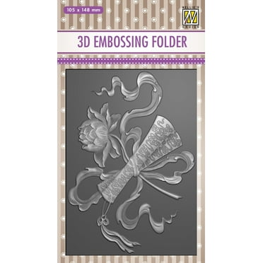 Crafter's Companion 3D Embossing Folder 5"X7"-Ornate Lace - Walmart.com