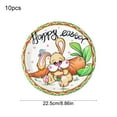 10 Pack Easter Paper Plates Party Supplies Set, Easter Egg Bunny ...