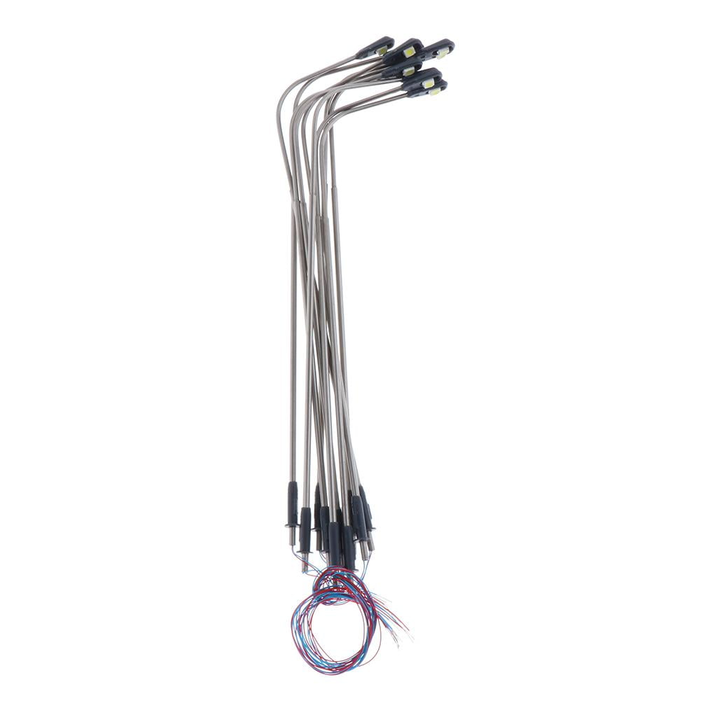 10pcs Model Making Railway Street Lamp Street Lights for LED Stair HO ...