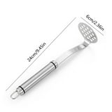 Linjieee Cake Bowl Mix Stainless Steel Mashing Spoon Potato Masher ...
