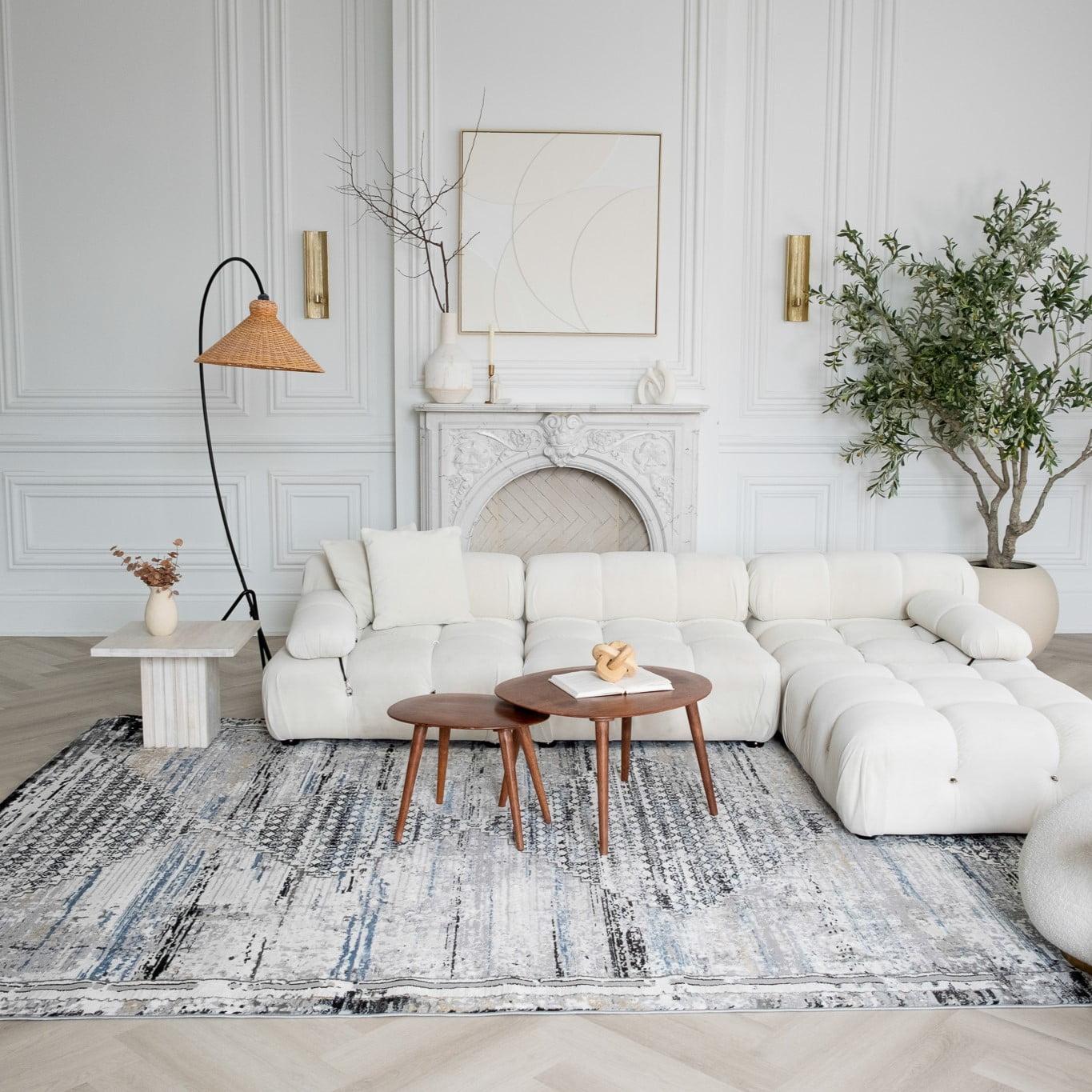 Click here for Rug Branch Atlas Vintage Indoor Area Rug  Grey  Bo... prices