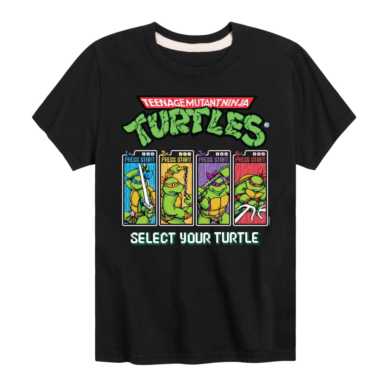 Teenage Muntant Ninja Turtles - Select Your Turtle Video Game - Toddler And Youth Short Sleeve ...