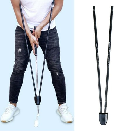 1x Golf Putting Adjustable Putter Trainer Gesture Assist Batting Action ...