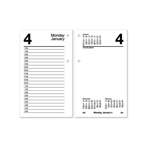 Desk Calendar Refill with Tabs 6 x 3.5, White, 2022 - Walmart.com