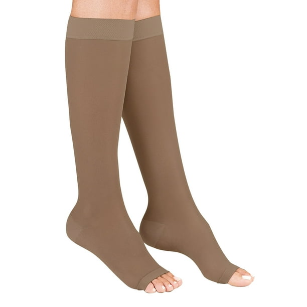 Dr. Leonard?s Open Toe Compression Stockings - Thigh - Moderate Support ...