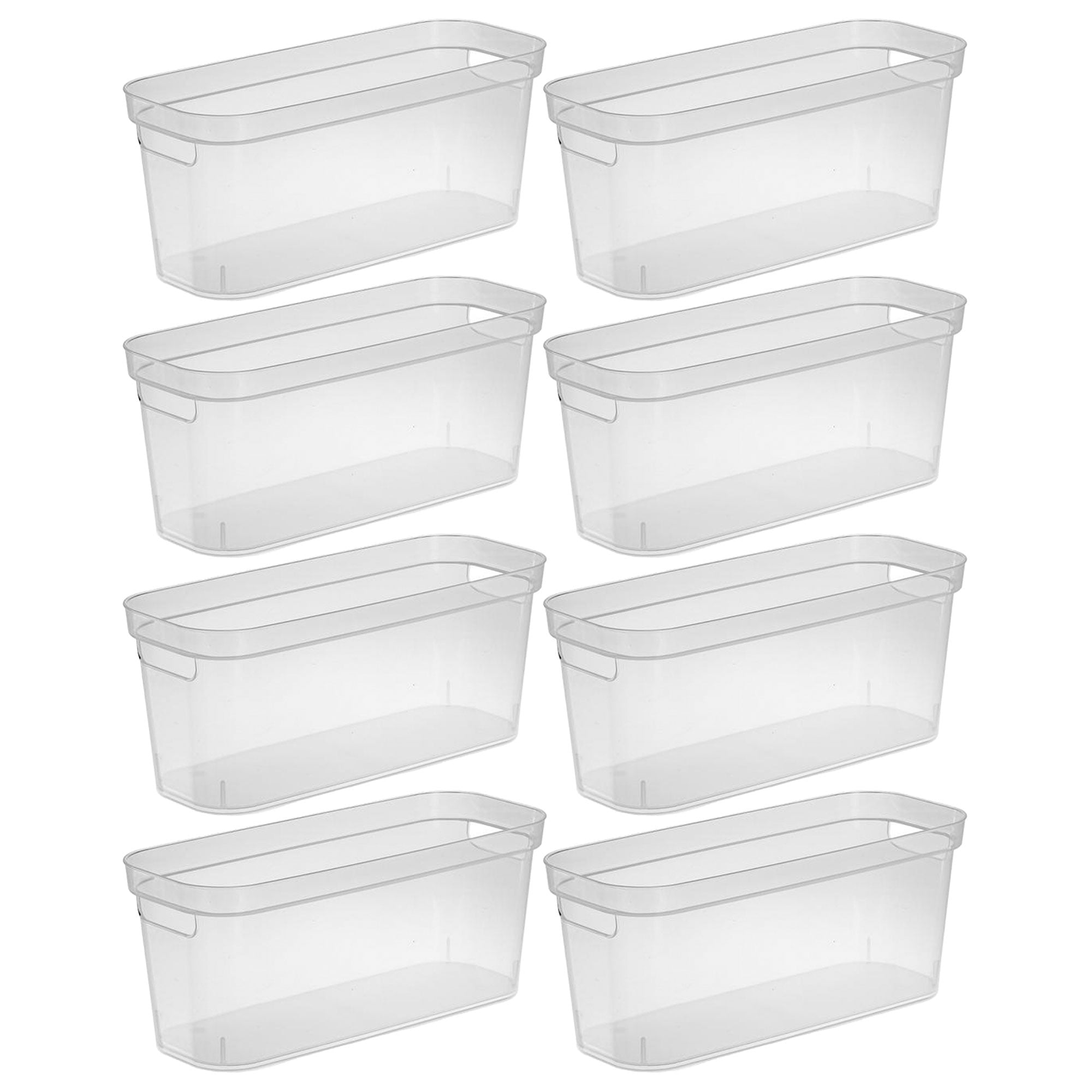 Sterilite 6.25x6.25x15 Inch Narrow Storage Bin with Carry Handles (8 ...