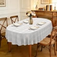 54"X72" Modern Oval Tablecloth for Oval Table, Geometric Water ...
