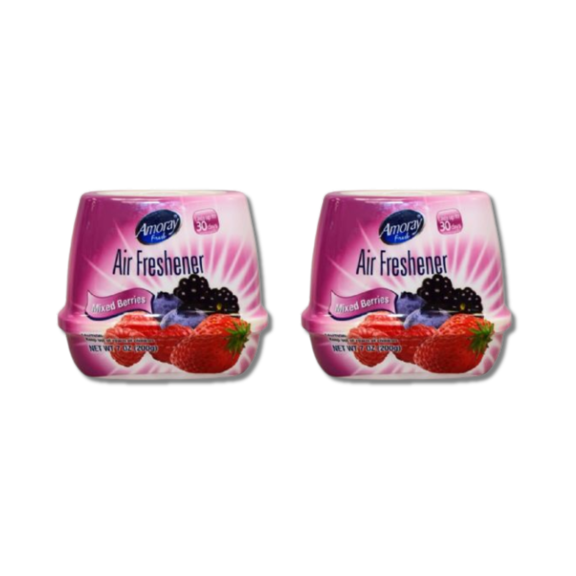 Amoray Pull Up Mixed Berries Gel Air Freshener 7 oz – 2-Pack - Walmart.com