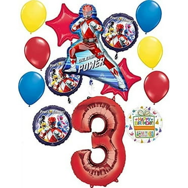 Power Rangers Birthday Party Supplies Unleash the Power Balloon Bouquet ...