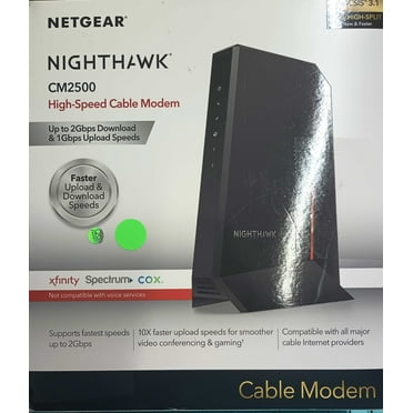NETGEAR Nighthawk DOCSIS 3.1 Cable Modem (CM2000) - Xfinity, COX ...