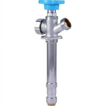 Mueller Frost Proof Sillcock Anti-Siphon, Silver, Red, 1/2 In. Copper ...