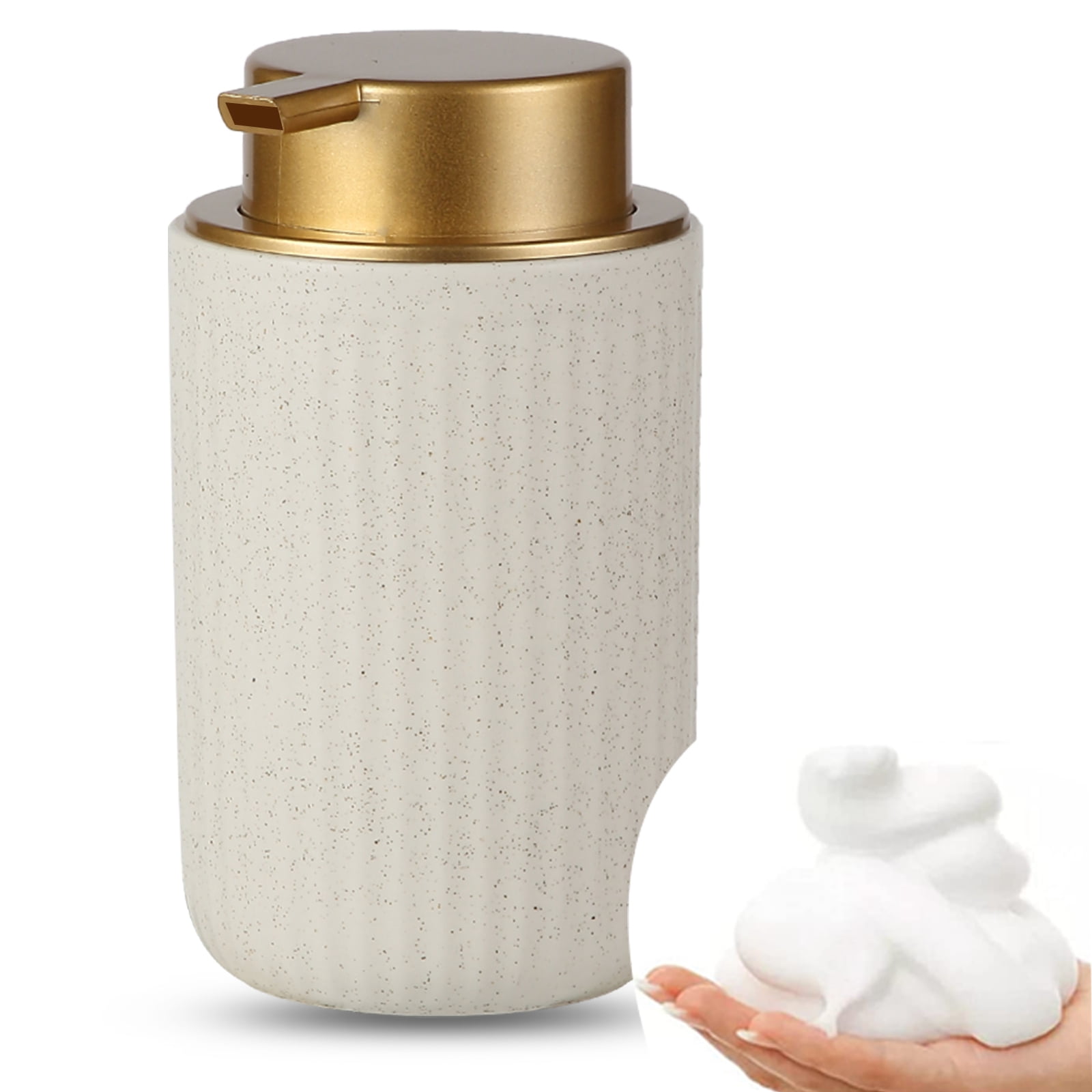 Foam Dispenser,Ceramic Hand Soap Dispenser Bathroom Hand Pump Dispenser ...