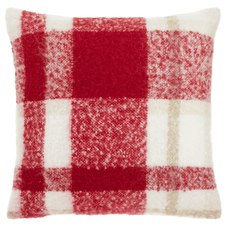 Bouclair Red Loca Plaid Decorative Pillow - Walmart.ca