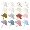 Baby Print Bucket Hat Spring Sun Protective Infant Fisherman Hat Skin ...