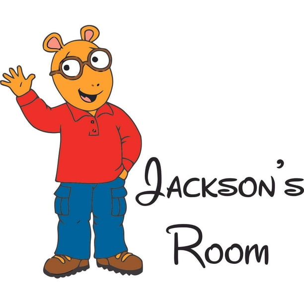 Arthur Read Waving Cartoon Character Customized Wall Decal - Custom ...