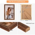 9x13 Wood Frame Brown, Natural Wooden 13x9in Picture Frames, Modern ...