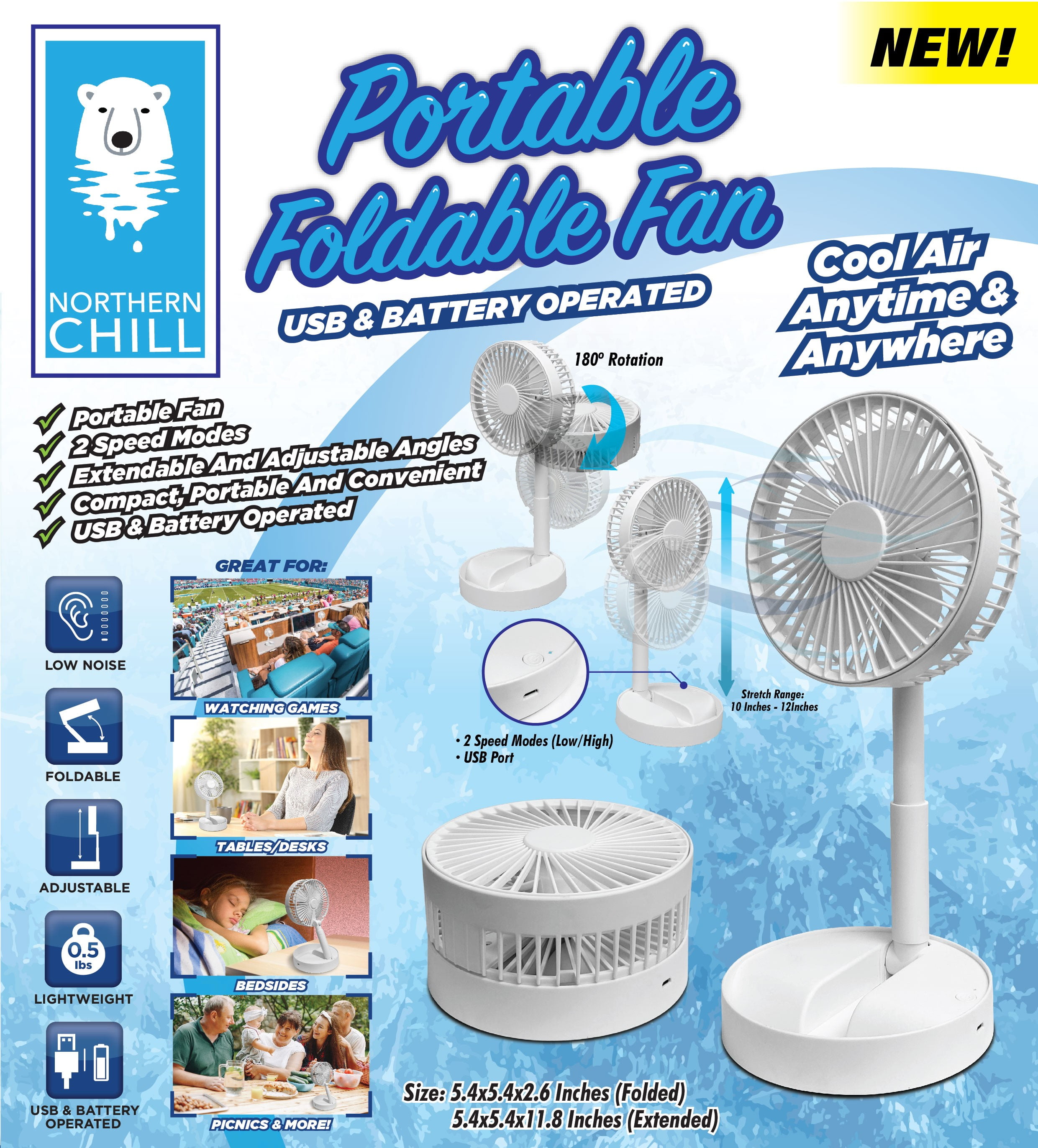 Portable Foldable Fan - Walmart.com