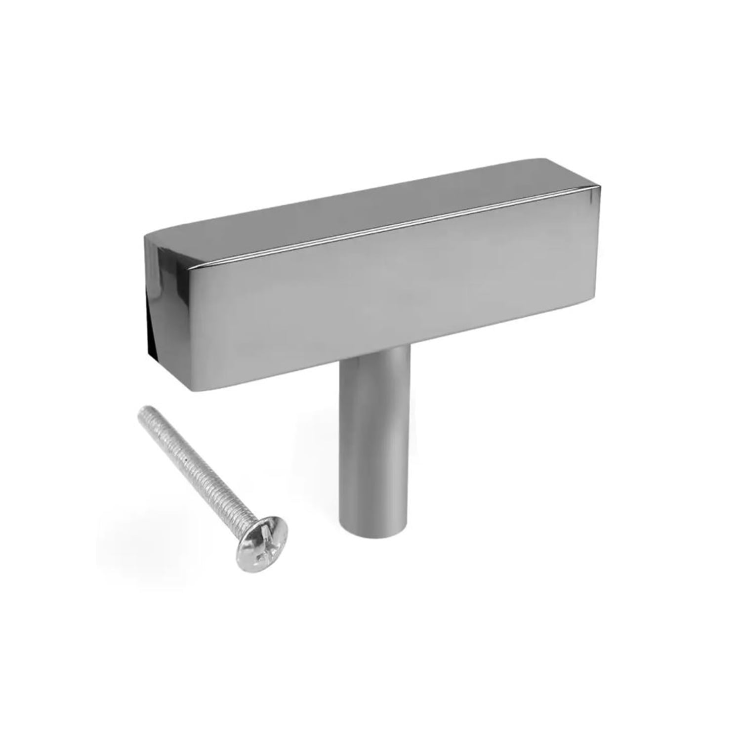 Lotus Series 2 in. (50 mm) Silver Satin Solid Brass Square Pull Kitchen ...