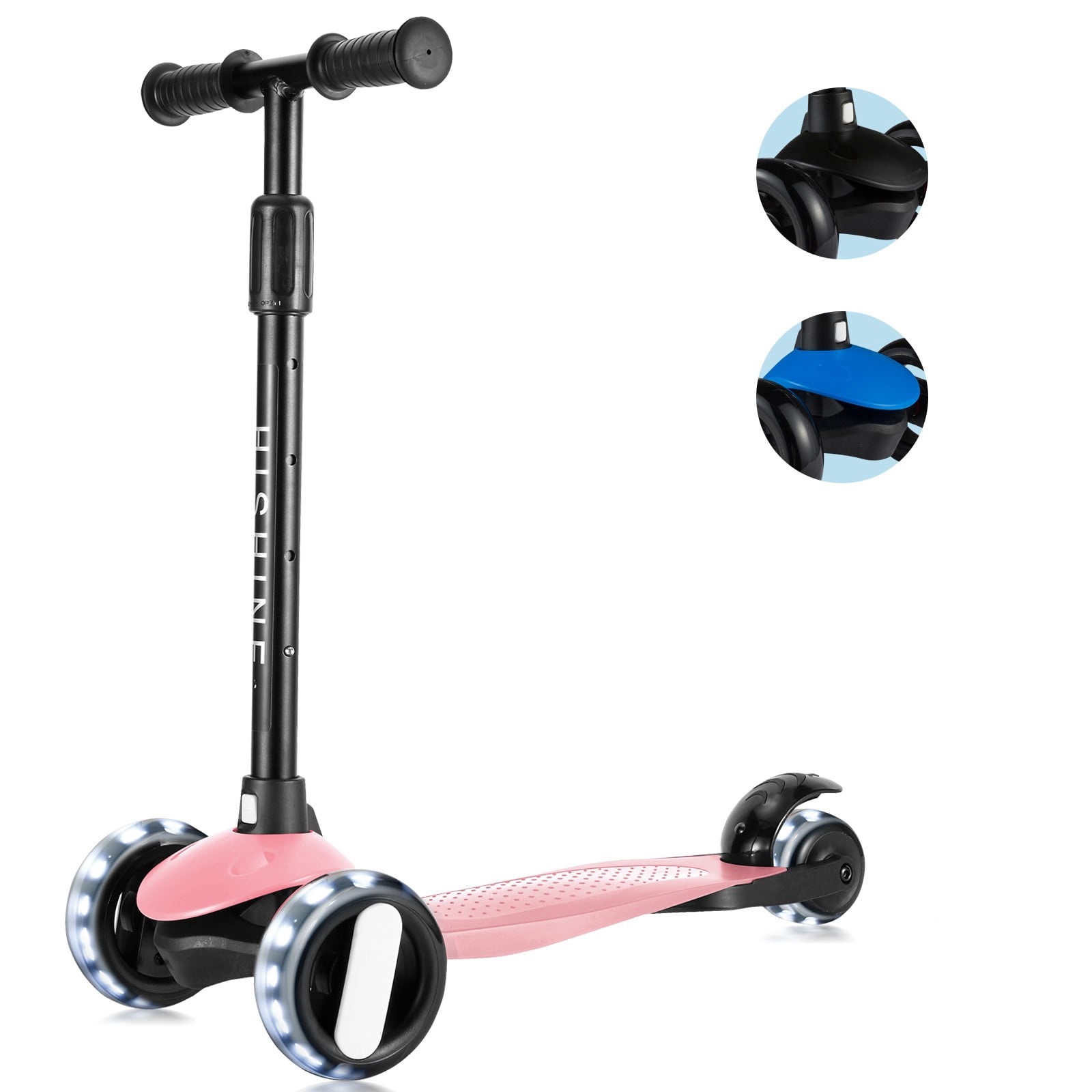 Scooter For Kids,3 Wheel Kick Scooter - Extra Wide Light Up Wheels,23 ...