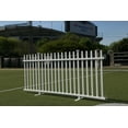 Lightweight Portable Vinyl Fence Kit with Metal Base (42in x 92in ...