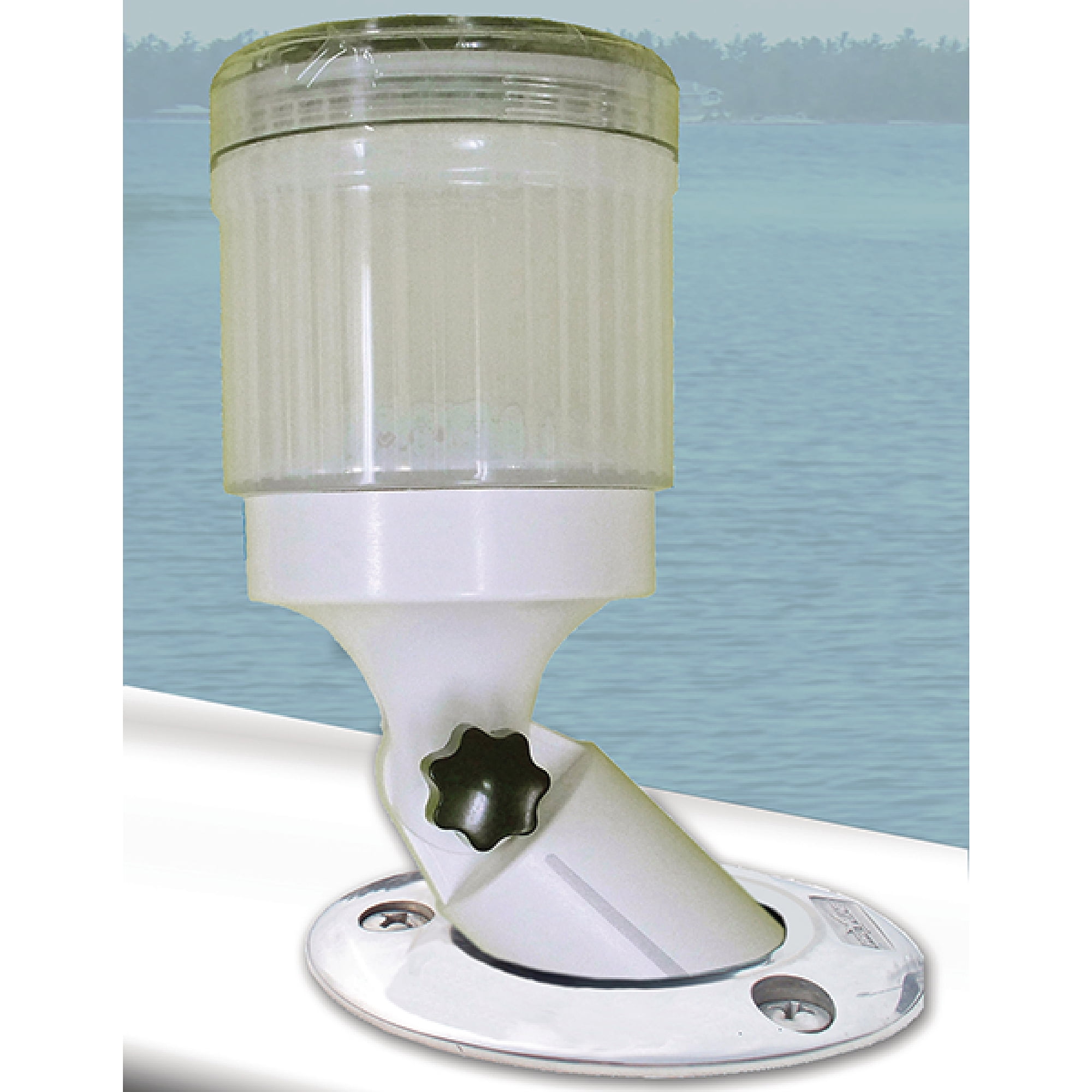 Dock Edge Solar Rechargeable Adjustable Angle Rod Holder Lite with 6 ...