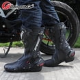 Riding Tribe-Professional Motorcycle Riding Boots Biker shoes,Black,9 ...