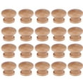 15pcs Wooden Knobs Handle Mushroom Drawer Knobs Door Handle Knob with Screw for Cabinet Home ...