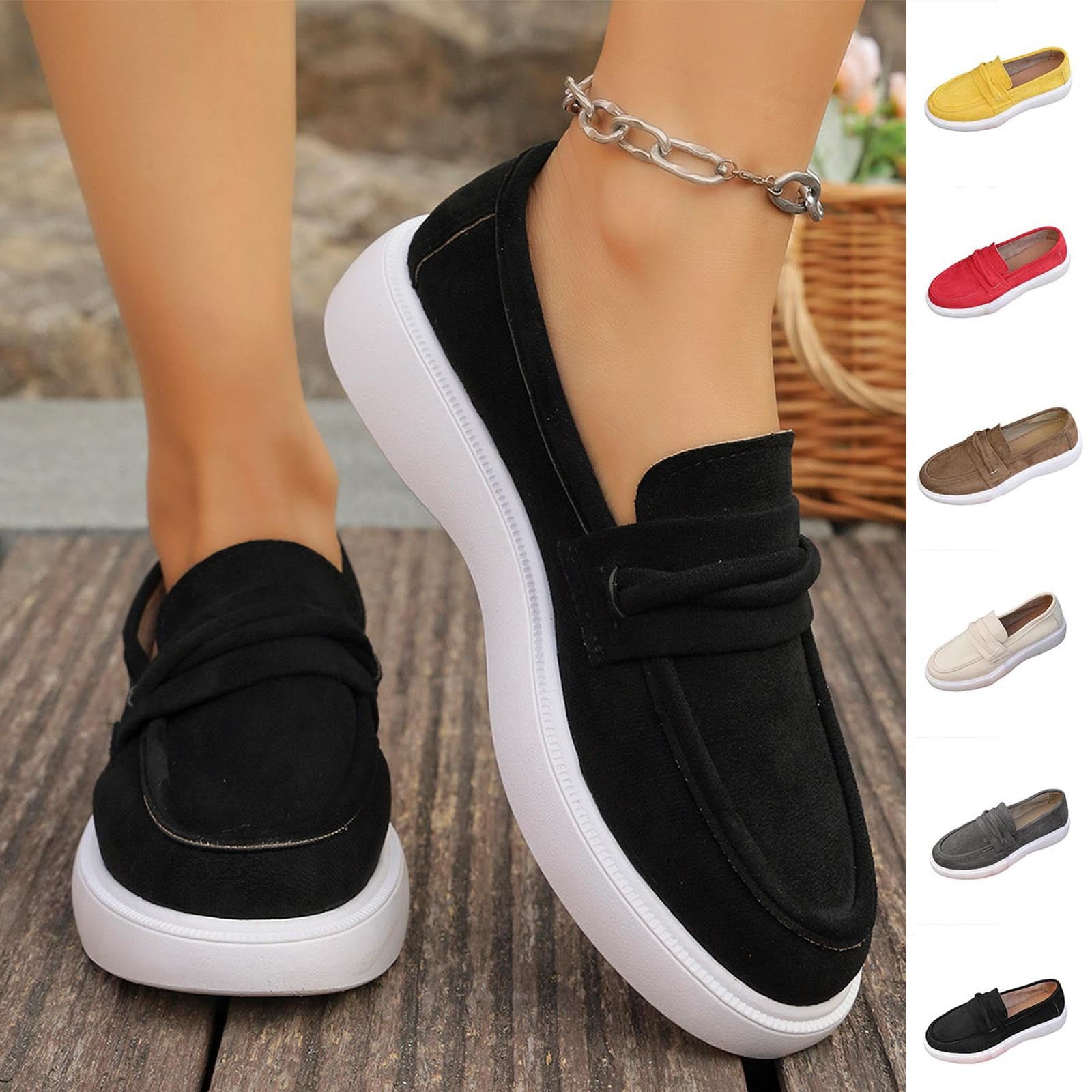 Click here for Ruiyanqi Womens Platform Loafers  Trendy Retro Rou... prices