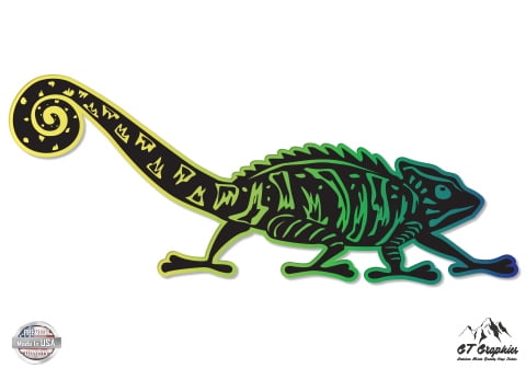 Chameleon - 8" Vinyl Sticker - For Car Laptop I-Pad - Waterproof Decal ...