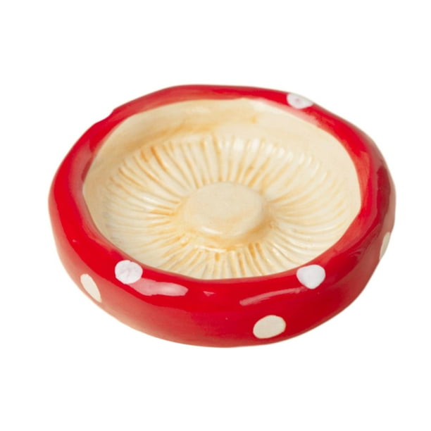 Ceramic Hamster House Hamster Hideout Cute Food Feeding Bowl Mushroom ...