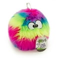 goDog Furballz Squeaky Plush Dog Toy, Chew Guard Technology, Rainbow ...