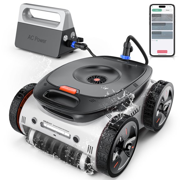 Niya Sonar 50 Wireless Robotic Pool Cleaner by Dolphin, Rechargeable ...