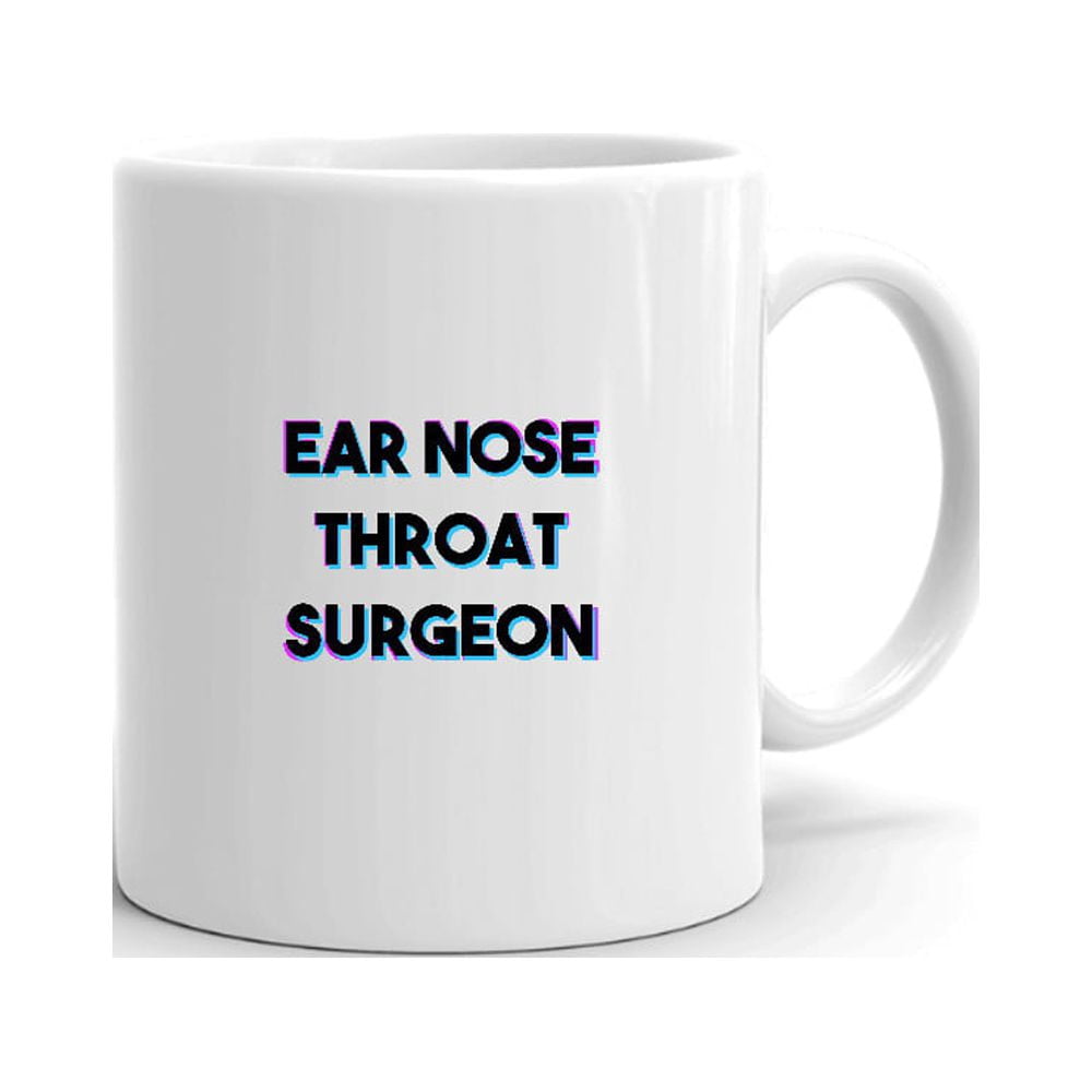 Tri Color Ear Nose Throat Surgeon Ceramic Dishwasher And Microwave Safe ...