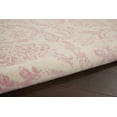"Nourison Jubilant Boho Damask Ivory/White & Pink Area Rug, 5'3"" x 7'3 ...
