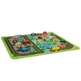 Melissa & Doug Create a Town Activity Rug Play Set, with 25 Wooden Play ...